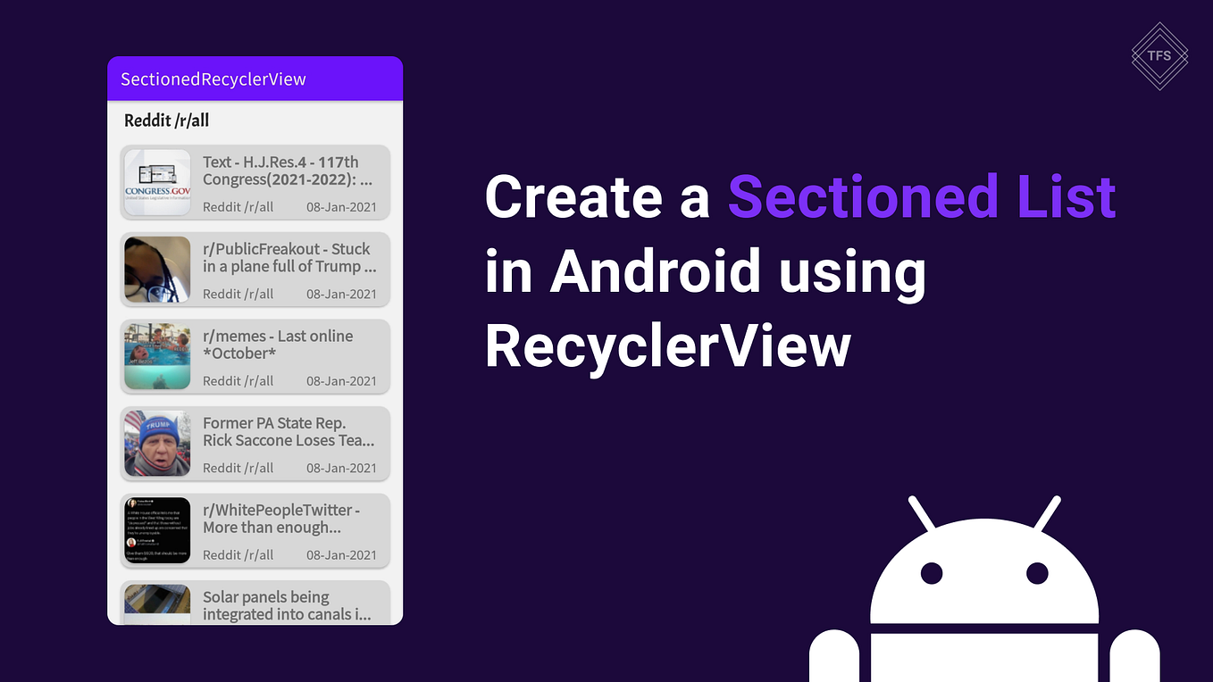 Create a List in Android using RecyclerView — Part 2 | by Rohit Singh Rawat | The Startup | Medium
