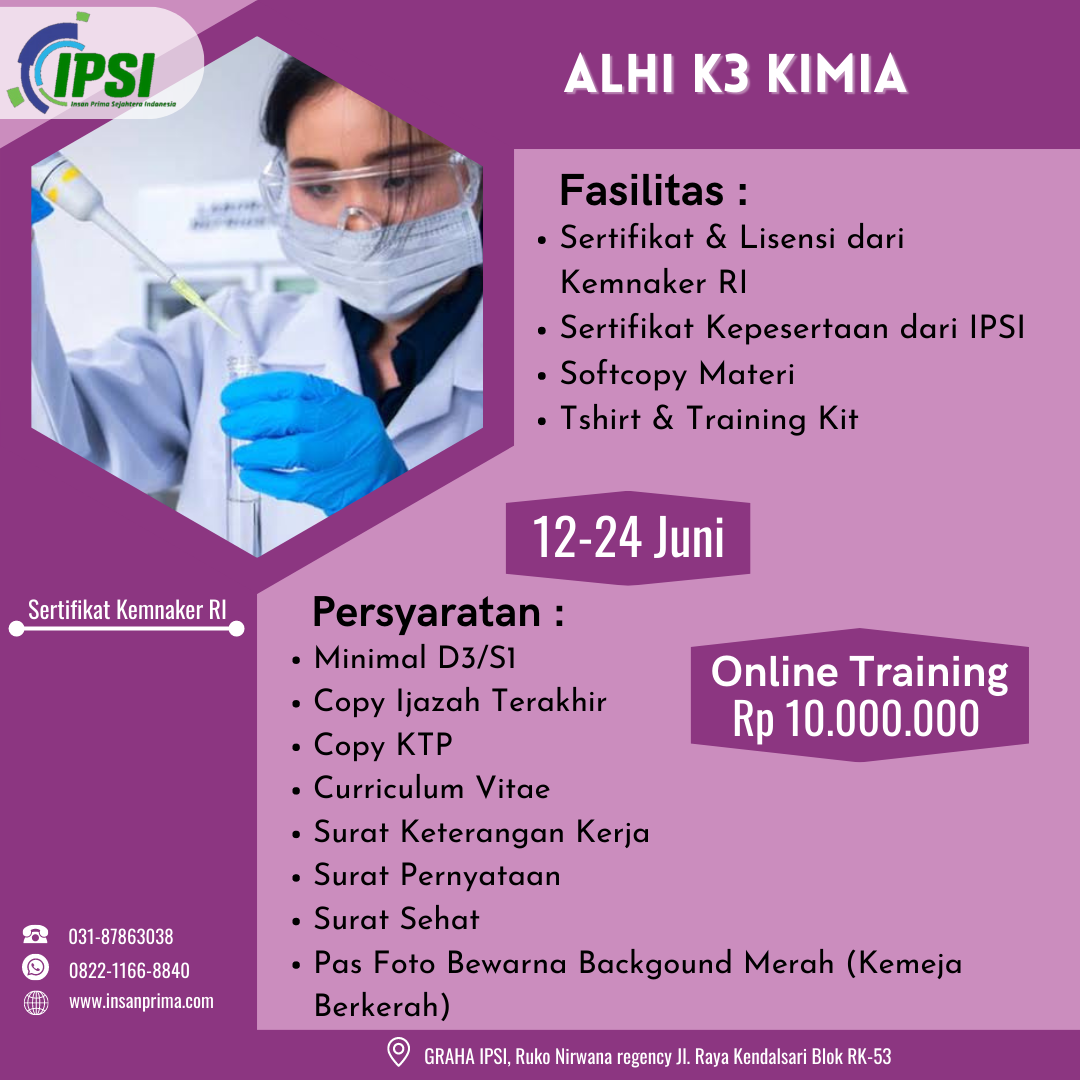 TEKNISI K3 LISTRIK TERLARIS, WA +62 822-1166-8840, PUSAT PELATIHAN K3 KEMNAKER SURABAYA Klik ...