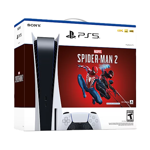 PS5 Slim Spider-Man 2 Console Bundle — PlayStation 5 🕷️on sale $249.99 new with 50% off ...
