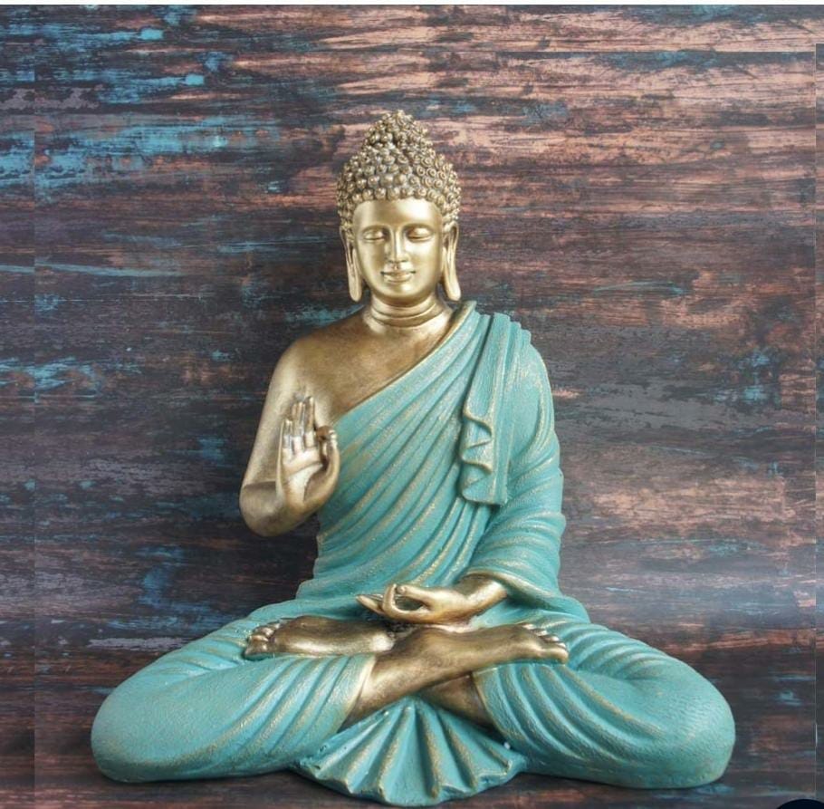 Decorative Buddha Statue with Light for home decor - Phooldaan - Medium