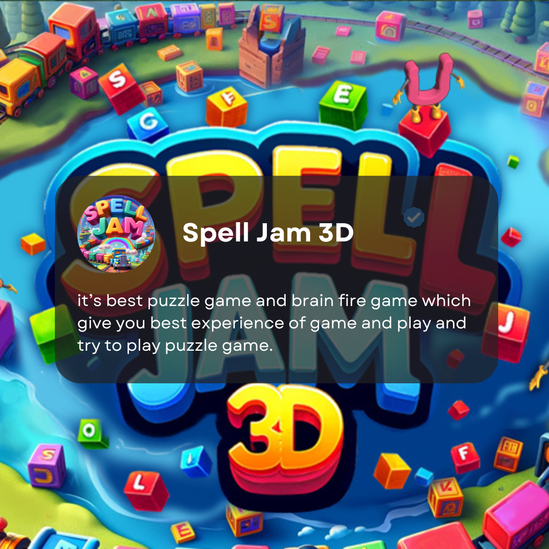 Spell Jam 3D: Where Every Swipe Sparks a Symphony of Word Wonder! | by ...