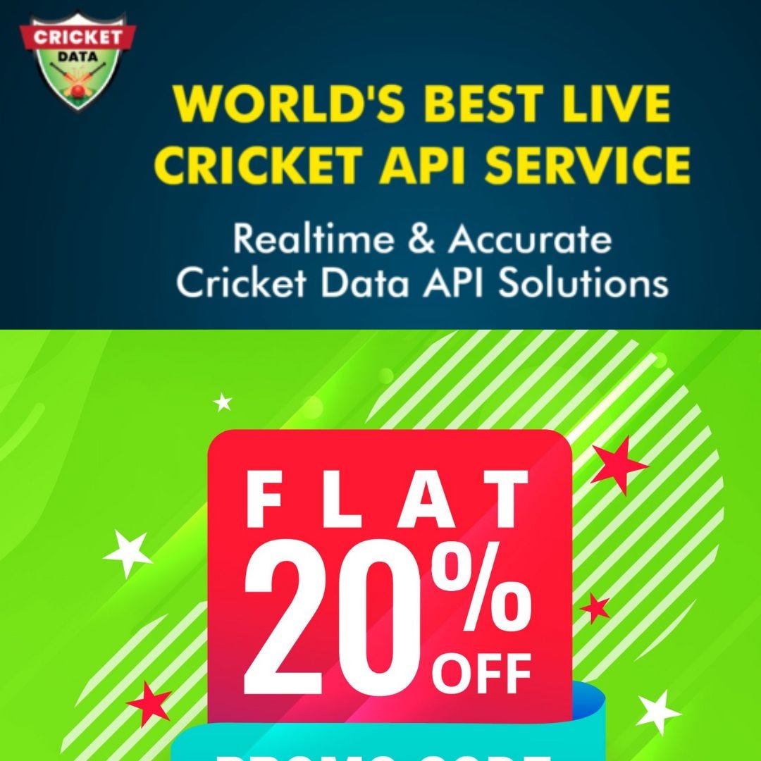 Top Cricket Data APIs. For the ultimate cricket stats, you can… | by Cricket Data API | Medium