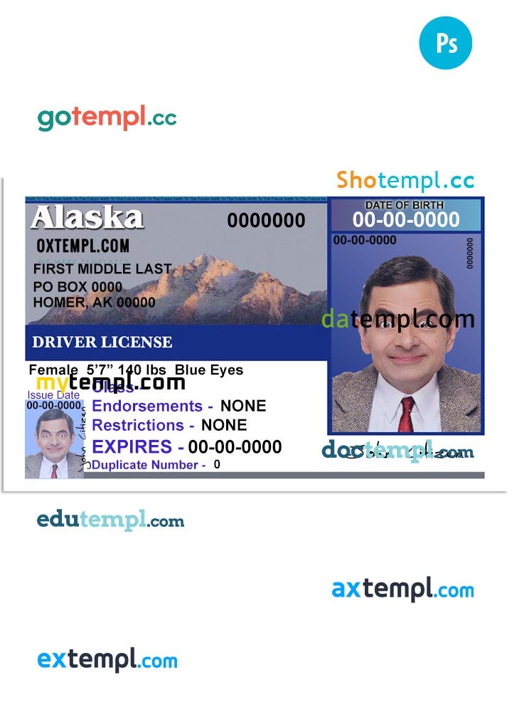 Tanzania driving license template in PSD format, with fonts | by ...
