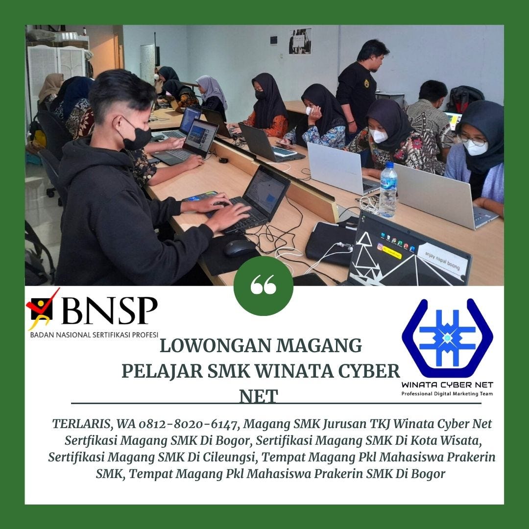 Sertifikat BNSP Magang SMK Winata Cyber Net | by Placemagangsmk | Medium