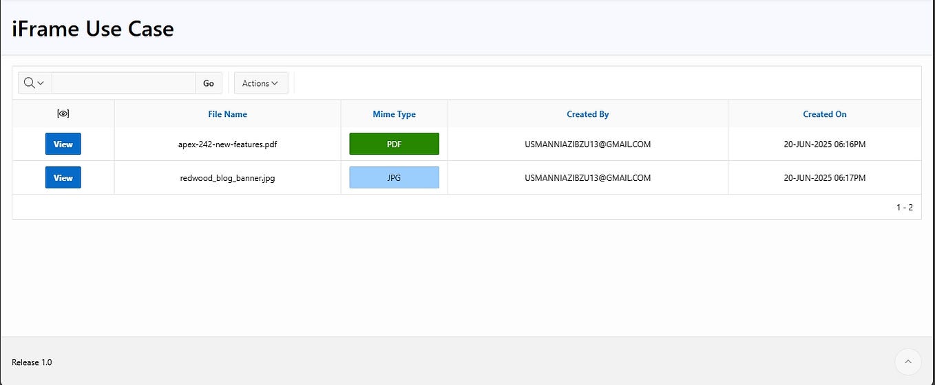 Simple File Download in Oracle APEX | by Yurii Slobodianiuk | Medium