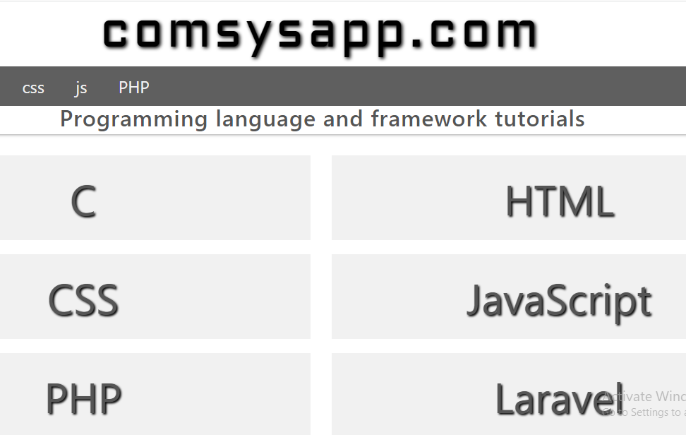 HTML Table - Comsysapp - Medium