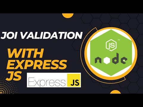 Validate your API with Joi. Validating user input is an important… | by Ruveyda | Medium