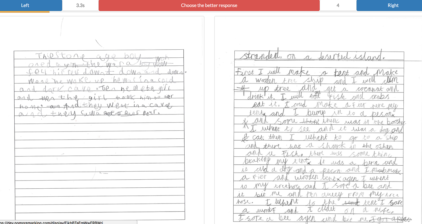 From scaled scores to writing ages | by Chris Wheadon | The No More ...