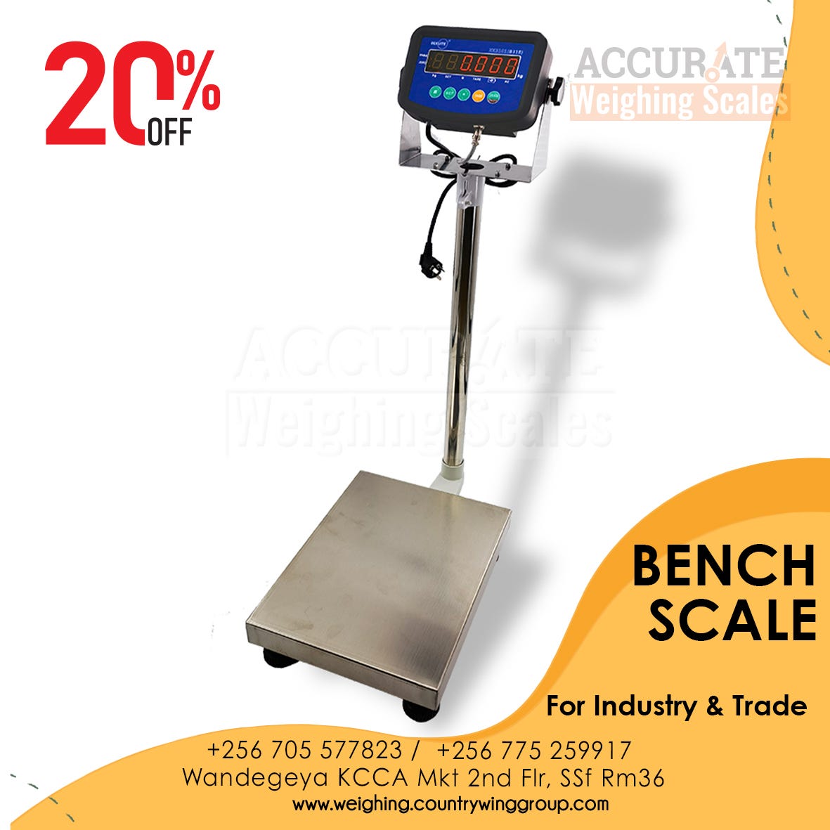 mechanical type of weight and height medical scale in Kampala - Bench Platform weighing scales ...