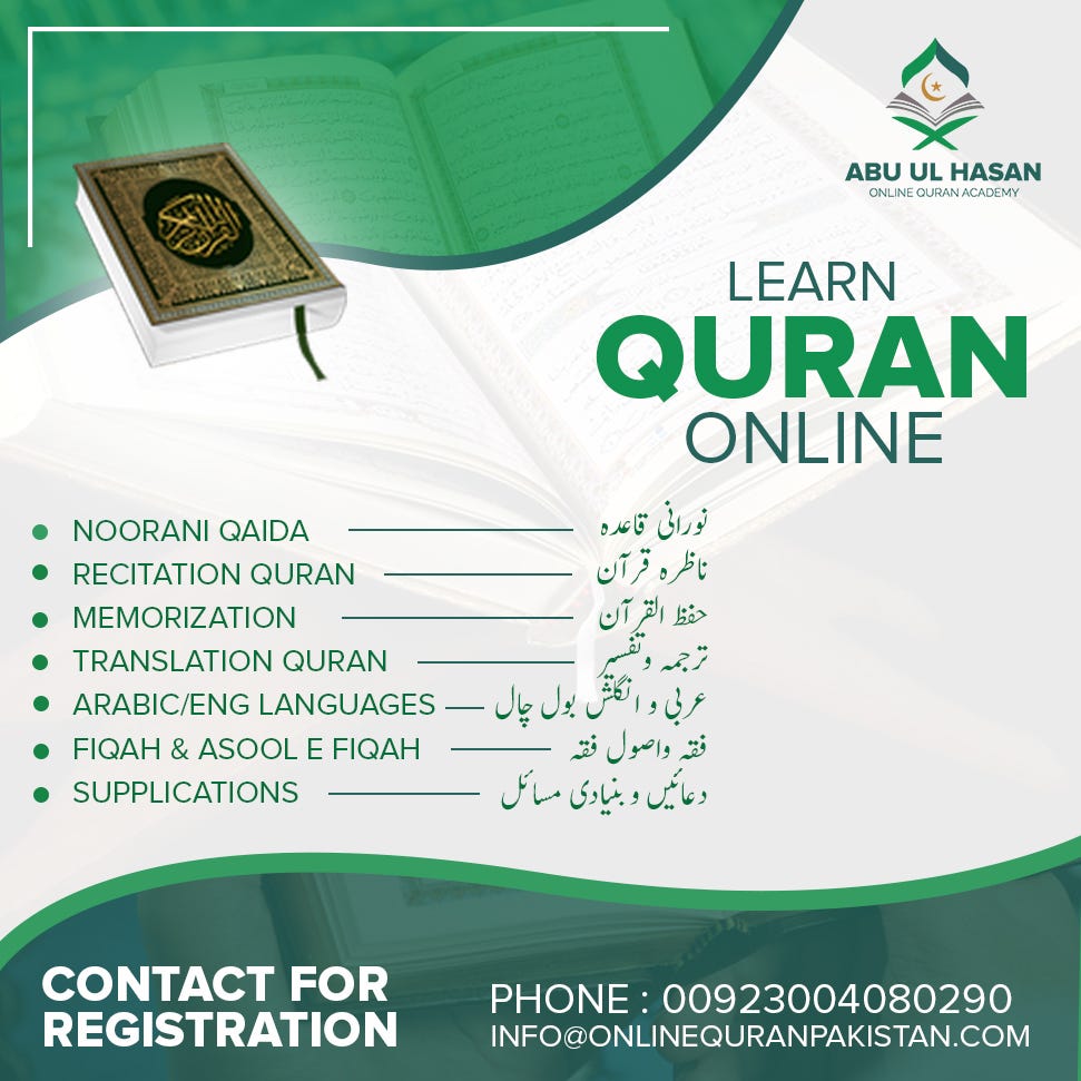Online Quran Pakistan is a popular online Quran learning platform that offers classes to ...