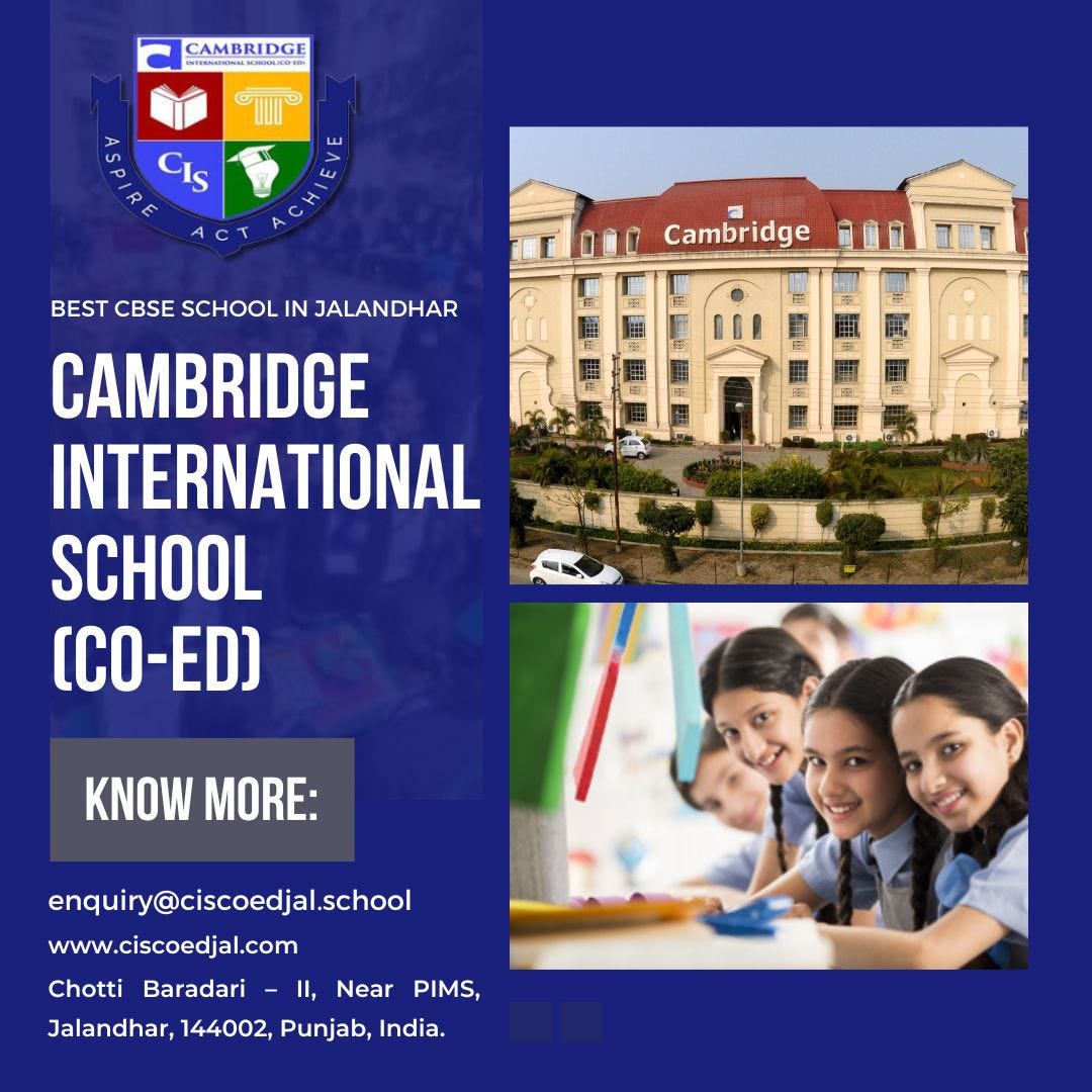 Here’s How Cambridge International School (Co-ed) Transformed My Life ...