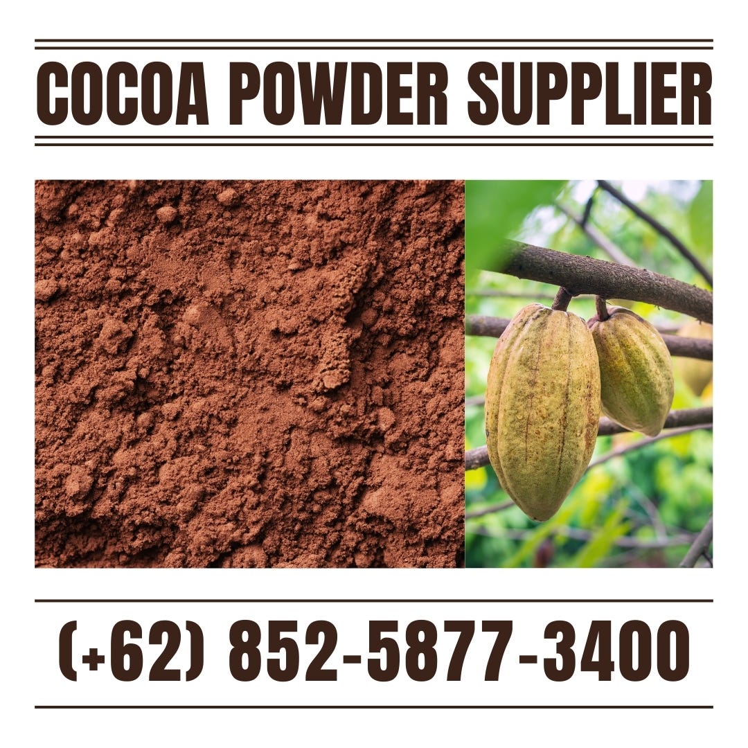 GOOD QUALITY!! (+62) 852–5877–3400, Supplier Of Quality Cocoa Powder In America, Supplier Of Raw ...