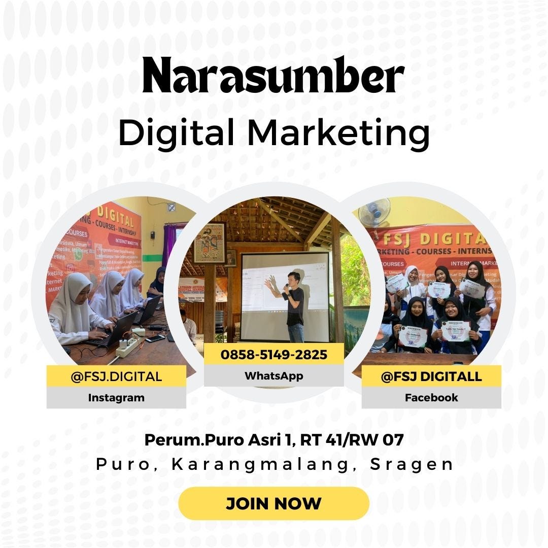 WA 0858–5149–2825, Narasumber Digital Marketing Universitas 45 Surabaya ...