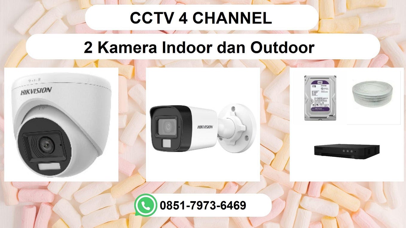 0851–7973–6469 paket CCTV HIKVISION 4 Channel 4-Camera 5Megapixel outdoor waterproof di Kota ...