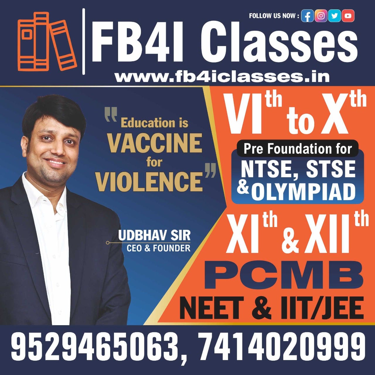 best coaching for 10th class in mansarovar jaipur - FB4I Classes - Medium