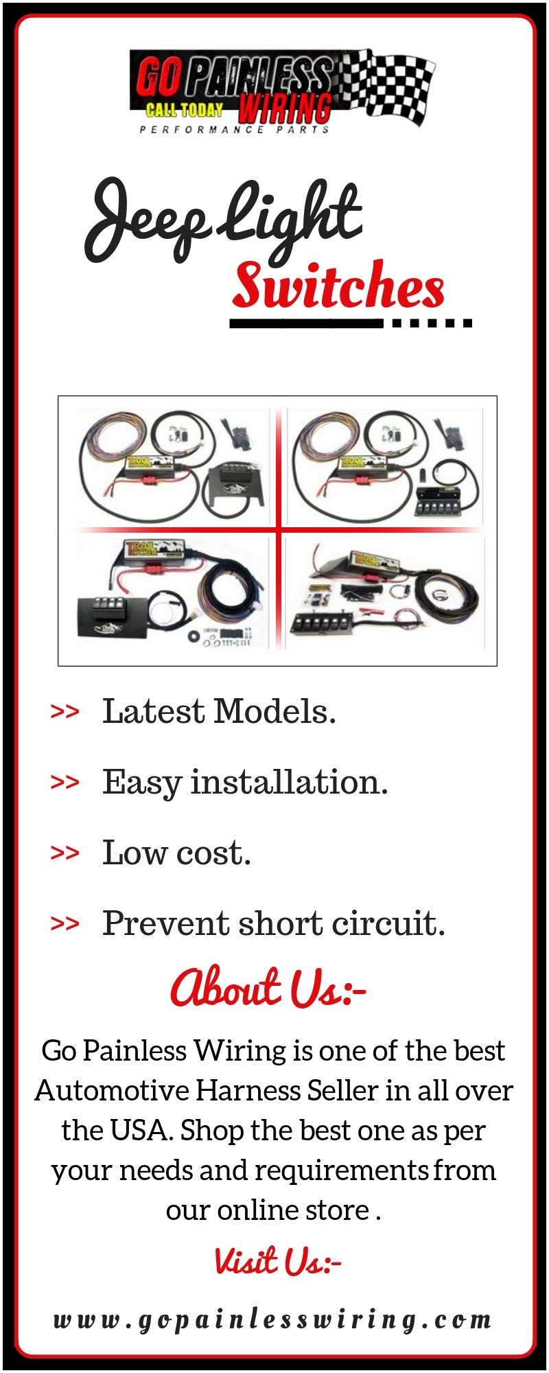 Jeep Light Switches at Go Painless Wiring’s online store | by Go ...