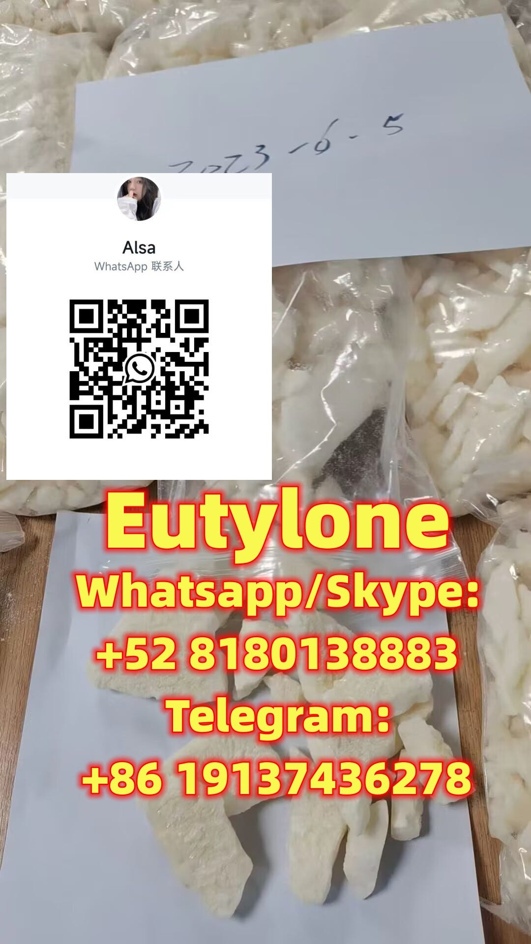 Eutylone crystals for sale bk-EBDB KU factory price | by Kiki Cheng ...