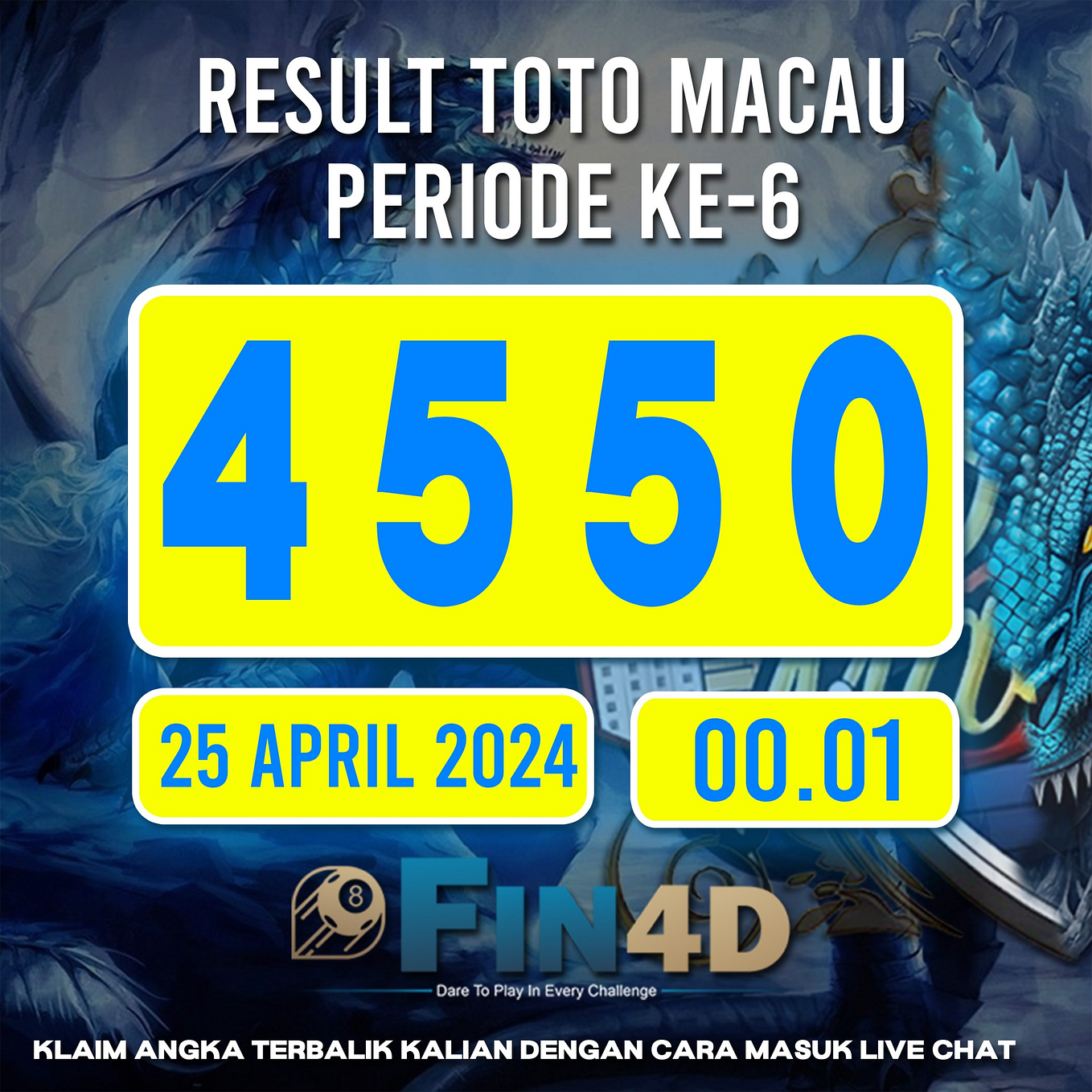 TOTO MACAU 4D PERIODE 5 TANGGAL : 24 APRIL 2024 - FIN4DHOKI - Medium