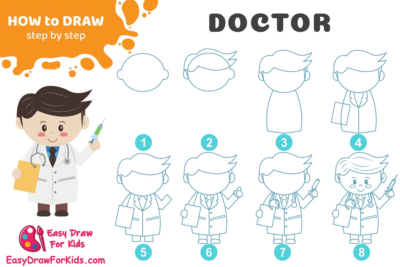 How To Draw A Teddy Bear: A Step-by-Step Guide | by Easy Draw For Kids ...