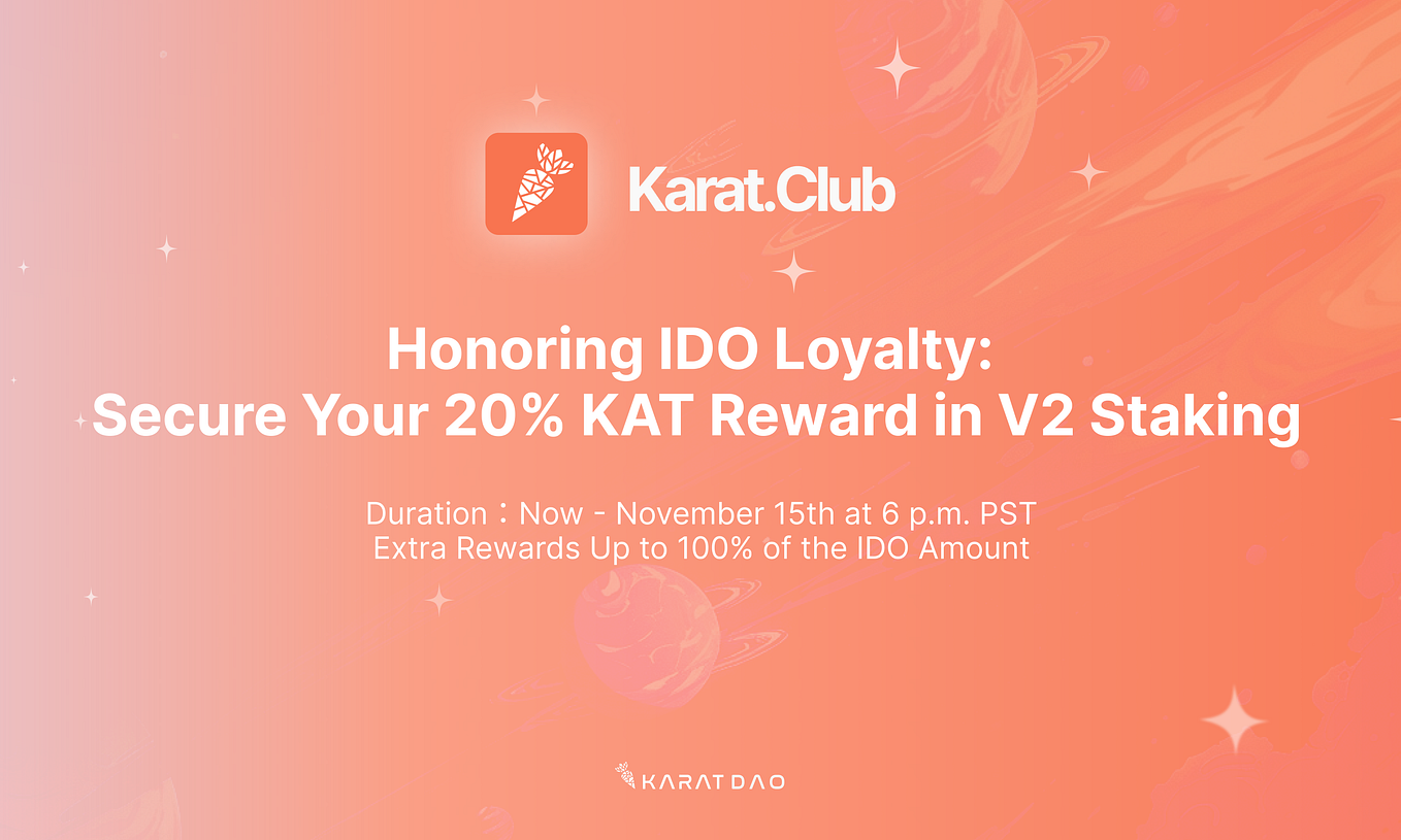 2nd Round Karat Airdrop Rules. Dear Bunny Fellows, Validators, and… | by KaratDAO | Medium