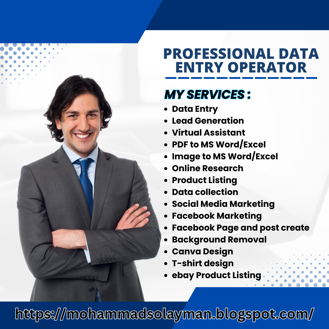 Data Entry Operator - Mohammad Solayman - Medium