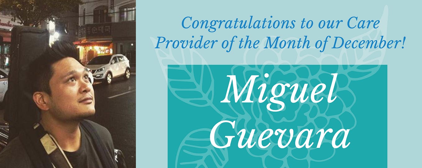 Care Provider of the Month- July. Congratulations to our Care Provider ...