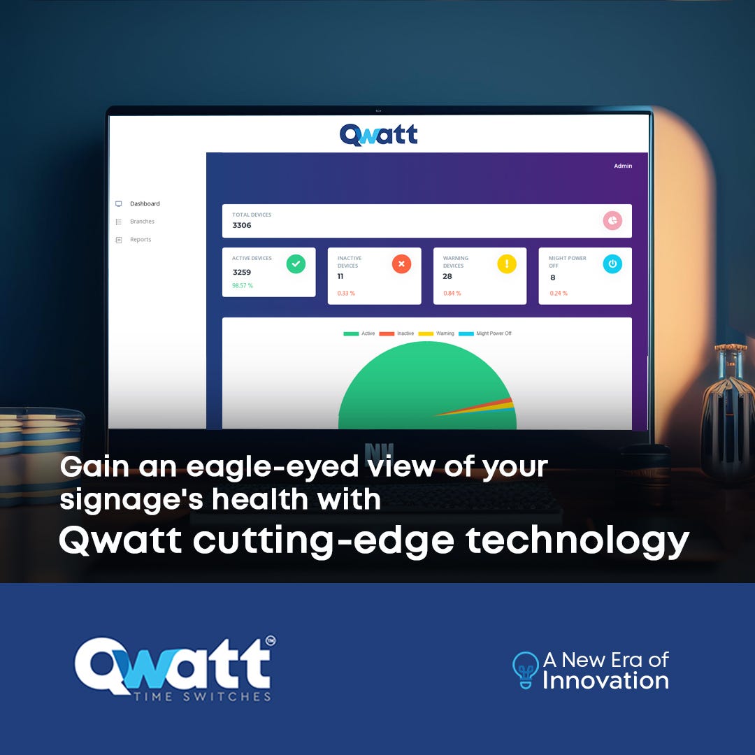Signage Light Automation - Qwatt Technologies - Medium