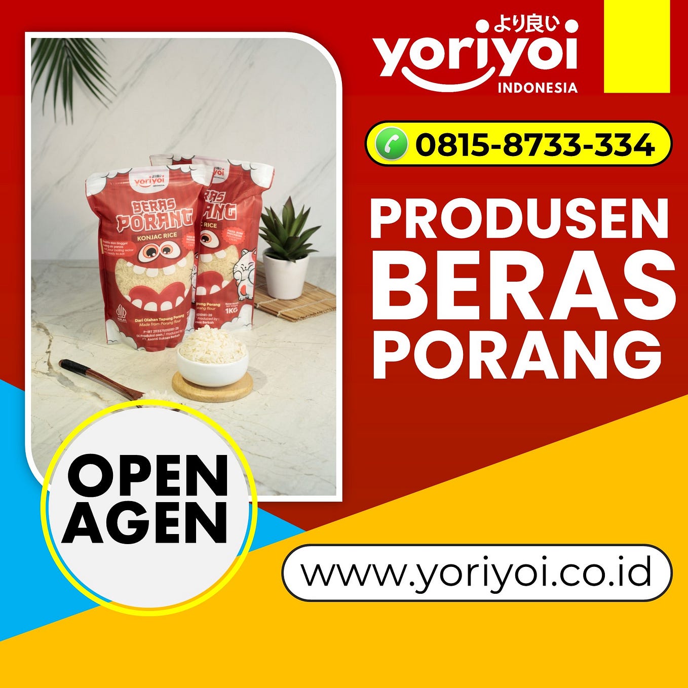 Supplier Beras Konjac Tangerang Selatan, Hub 0815–8733–334 - afshah gm ...