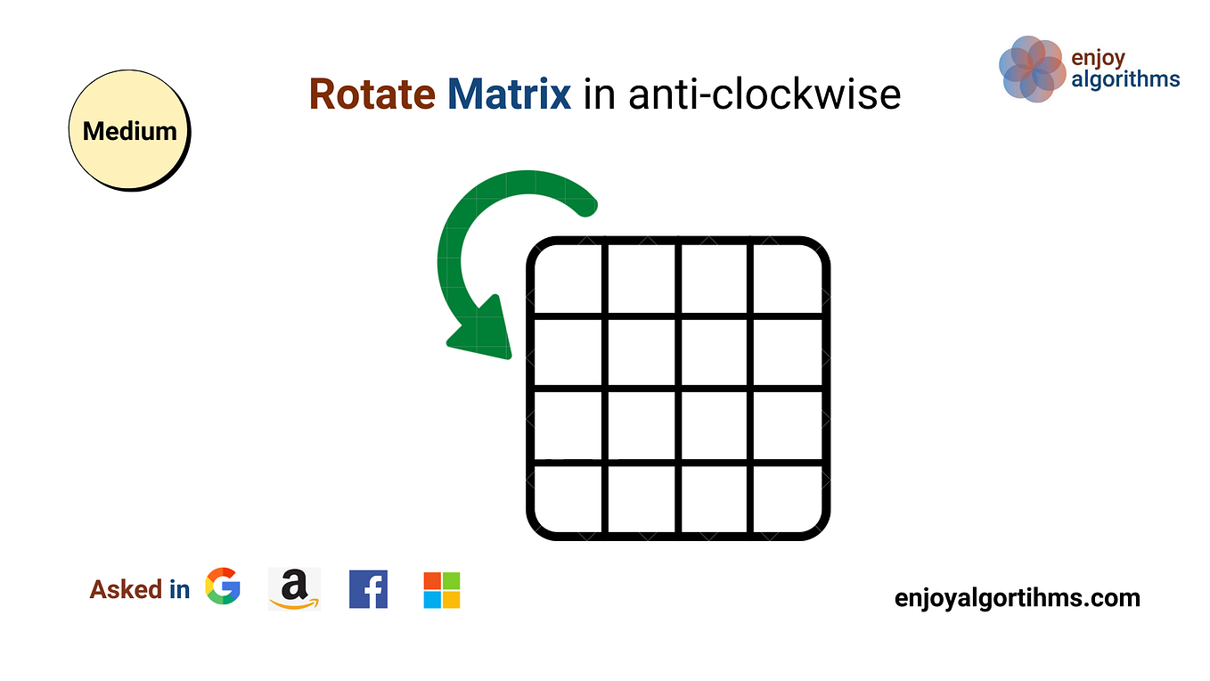 Print a given matrix in spiral form | EnjoyAlgorithms