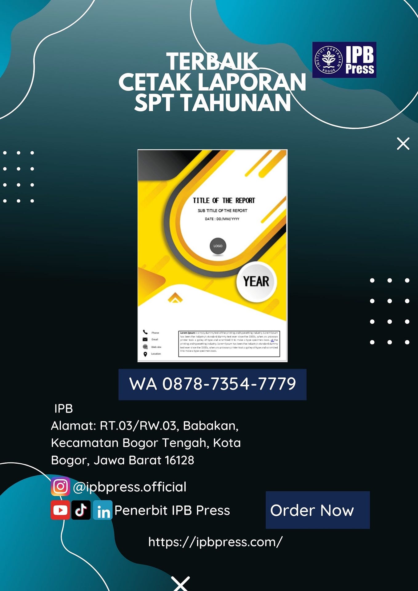 TERBAIK, WA 0878–7354–7779, Cetak Laporan Spt Tahunan - Cetakbukutulis - Medium