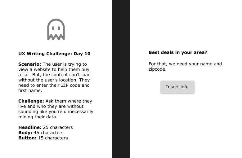 Daily UXW Challenge — Day 13. I’m participating on the UX Writing… | by ...