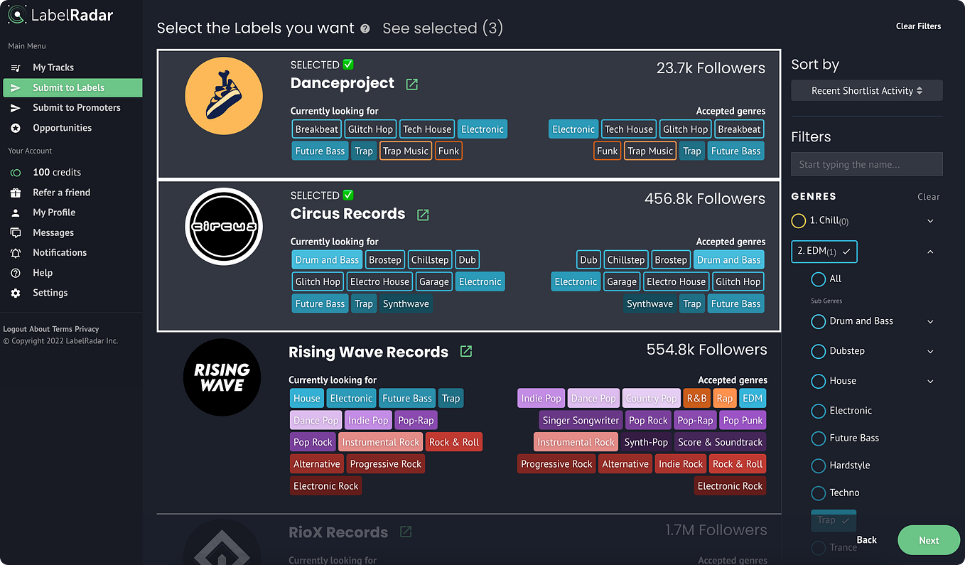 You can now update Track Versions and 20s Clips on LabelRadar! 🎶 | by Derek Clark | Medium