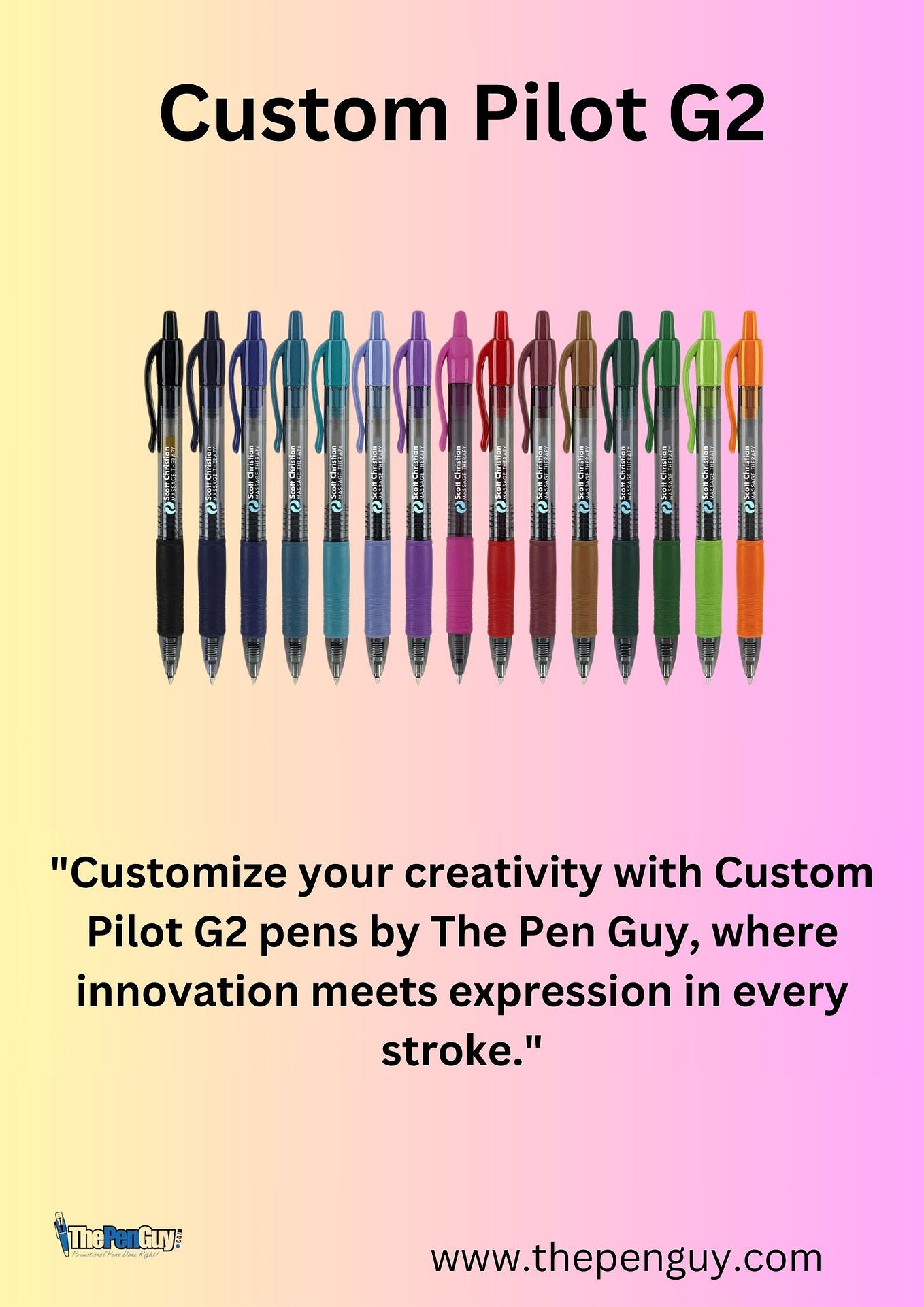 Custom Bic Clic Pens - Thepenguy - Medium