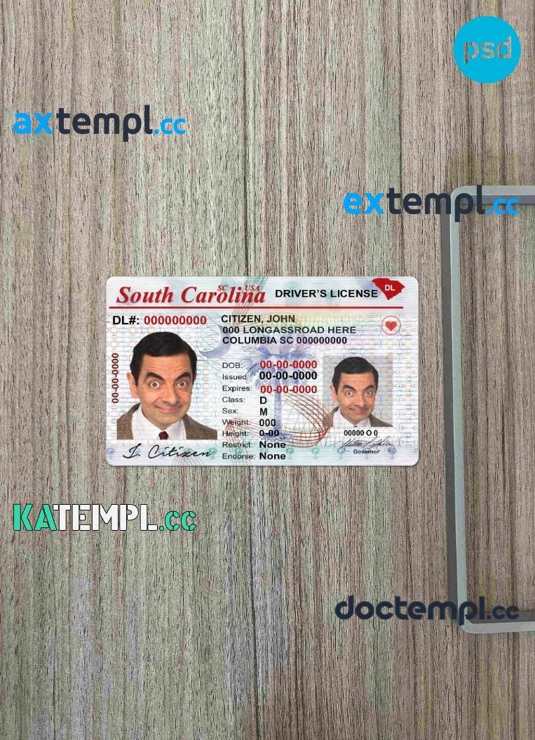 Suriname ID card editable PSD files, scan and photo taken image, 2 in 1 ...