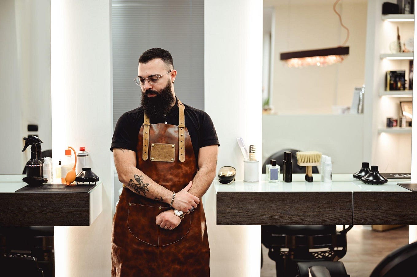 Elevate Your Culinary Craft with a Leather Chef Apron - Ahmad Raza - Medium