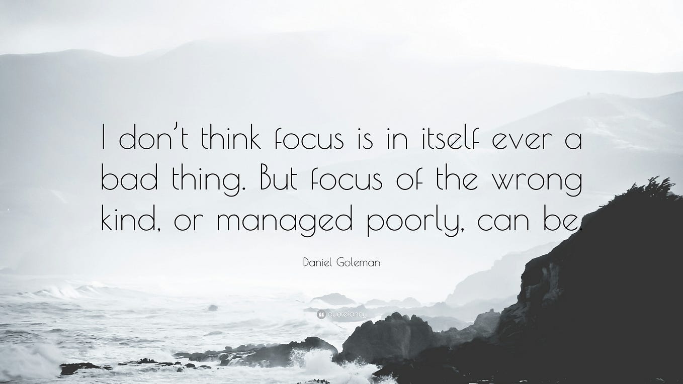 Book Review : FOCUS. Daniel Goleman, author of the ground… | by Ganesh ...