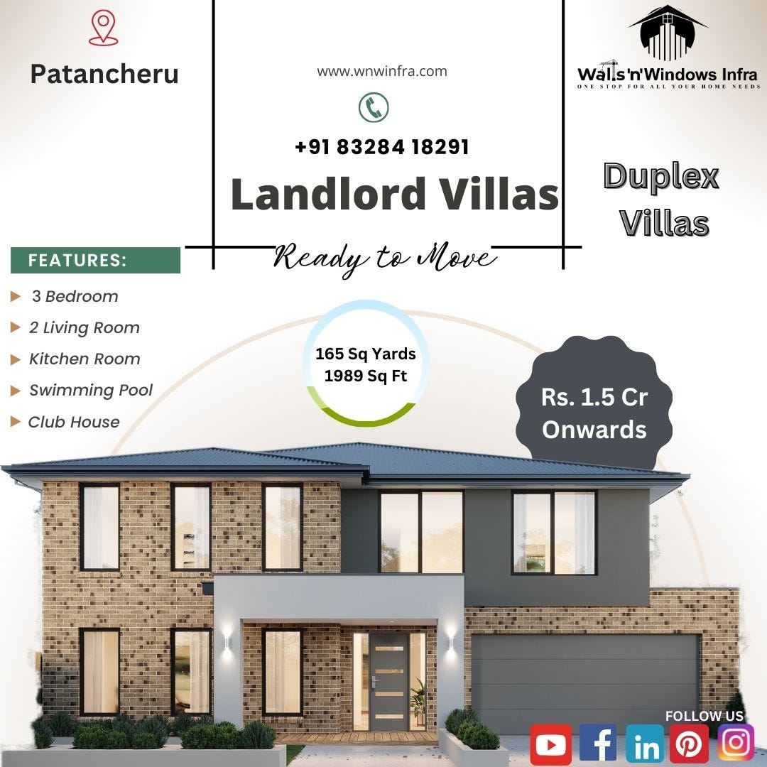 Fully Gated community in hyderabad || Walls ’n’ Windows Infra - Walls n ...