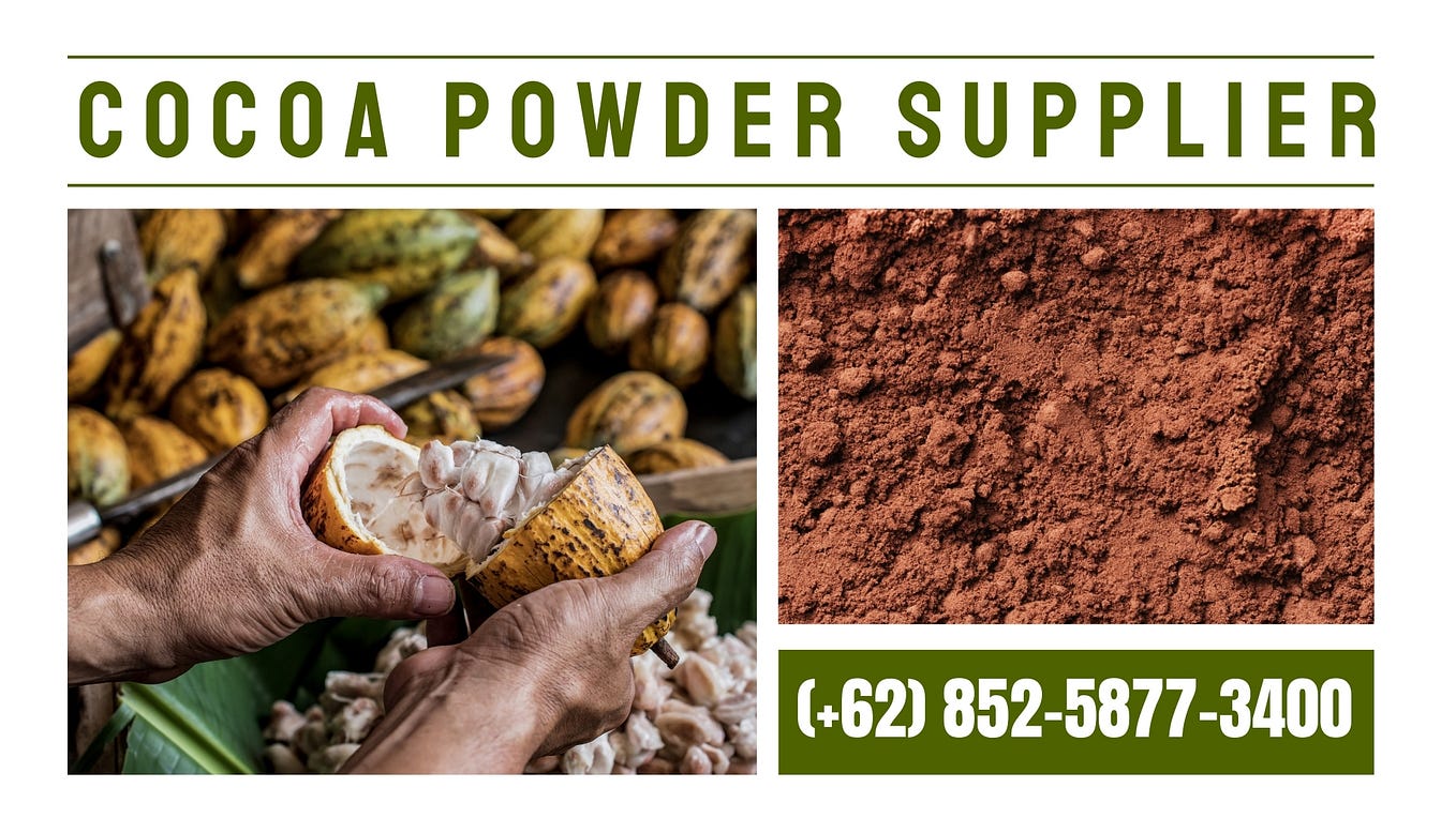 GOOD QUALITY!! (+62) 852–5877–3400, Supplier Of Organic Cocoa Powder In Australia, Supplier Of ...
