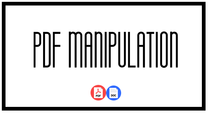 PDF Manipulation Application Part 1 — Creating an application using ...