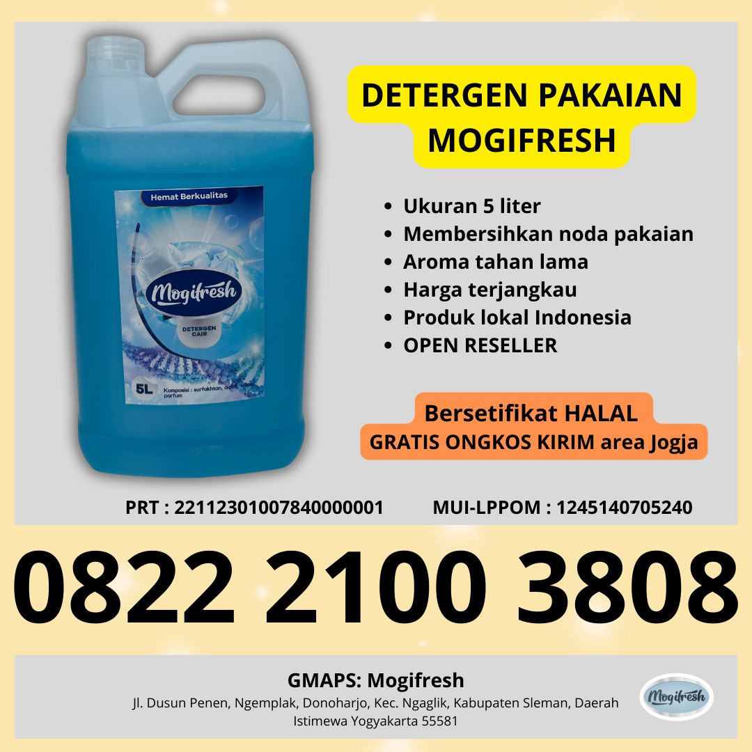 Perizinan Deterjen Laundry Jogja 0822 2100 3808 Mogifresh | by Jual ...