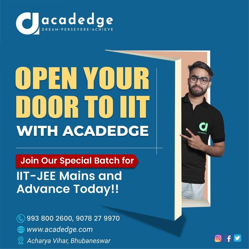 The Best Coaching Classes For IIT JEE in Bhubaneswar| Acadedge Institute | by Acadedgebbsr | May ...