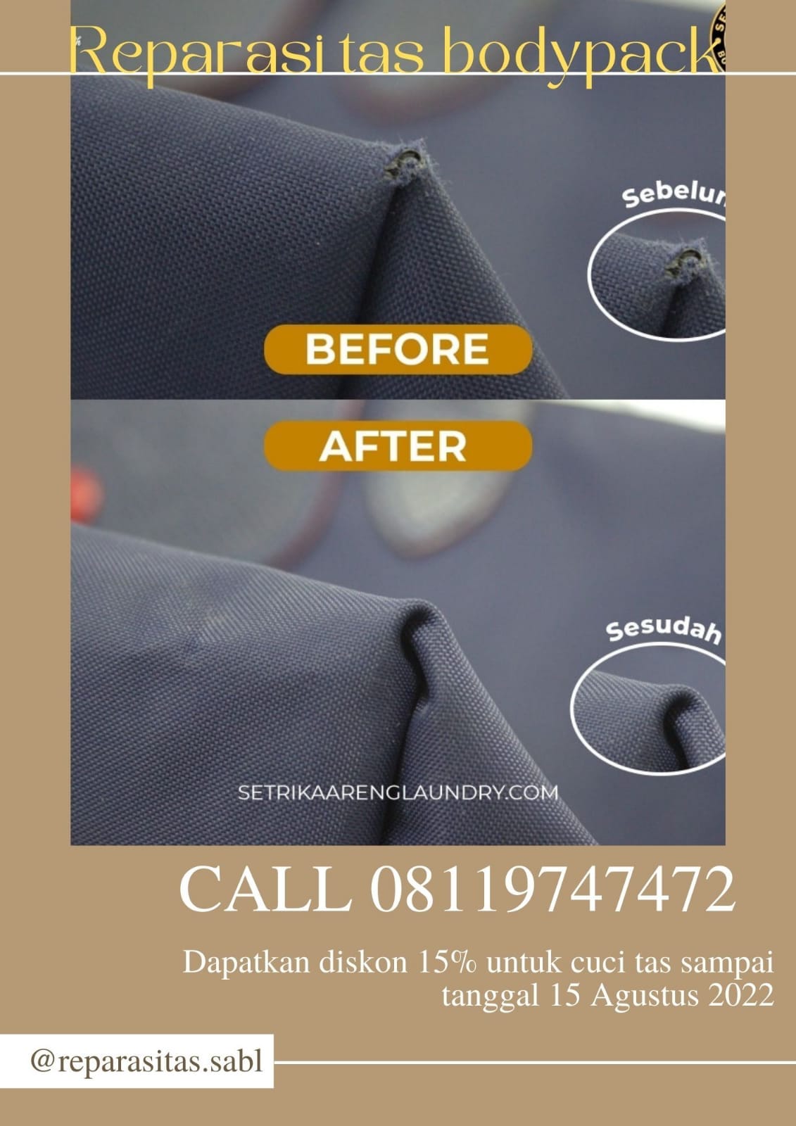 PREMIUM, Call 0811 9747 472, Reparasi Tas Branded Yasmin Bogor - Layananreparasitasbogor - Medium