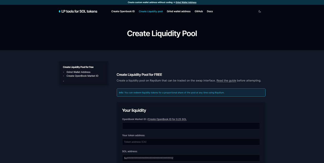 How to create OpenBook Market ID for 0.25 SOL | by Alexsomple | Medium
