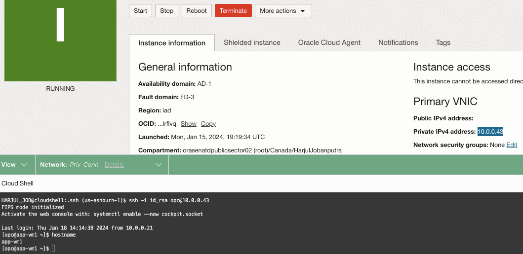 Connect Private Compute Instance using OCI Cloud Shell | by Harjul ...