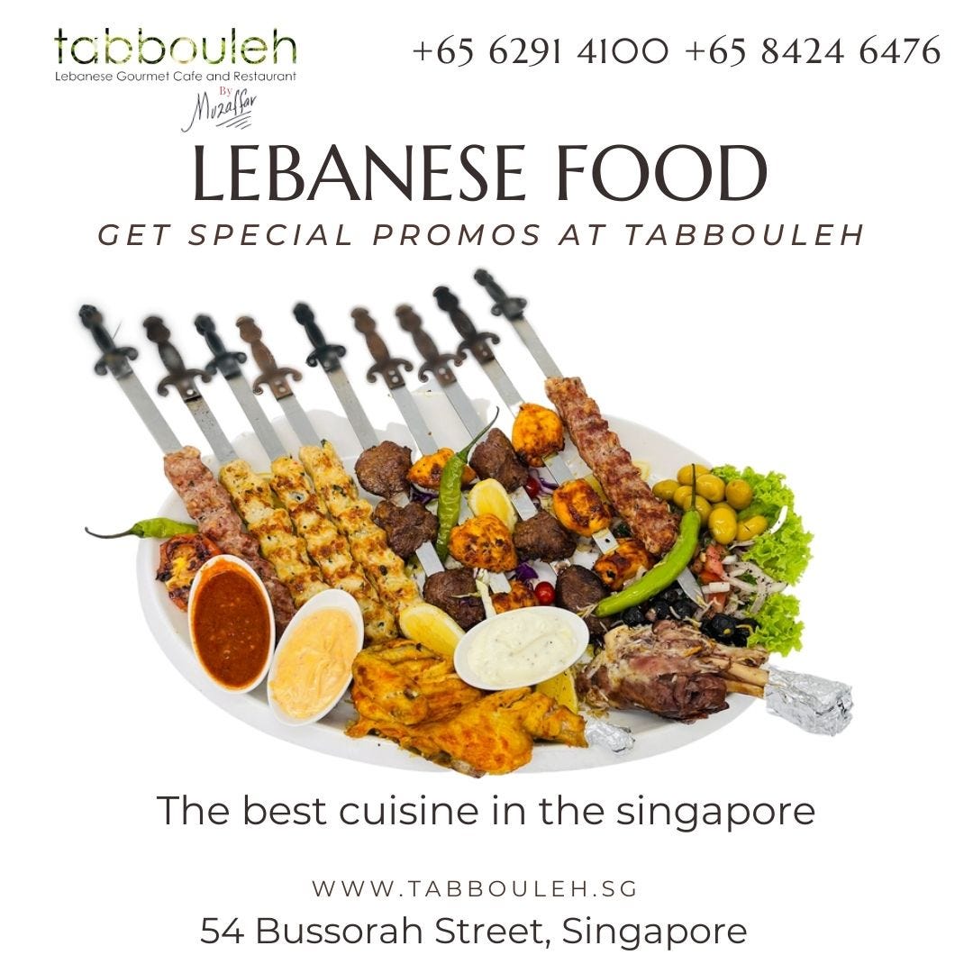 Exploring Lebanese Cuisine: 5 Must-Try Dishes in Singapore at Best ...