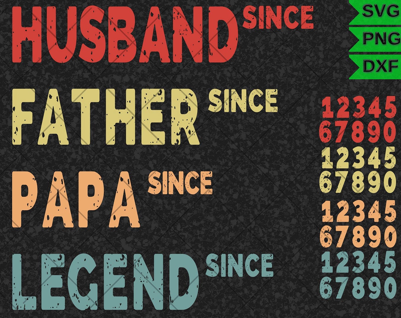 Custom Dad Svg, Dad with Years Svg, Father’s Day Svg, Legend Husband ...