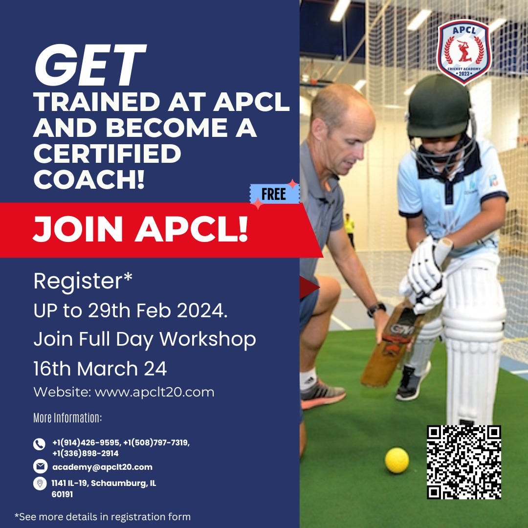 Unveiling the Perfect Fusion: APCL Cricket Game in Chicagoland ...