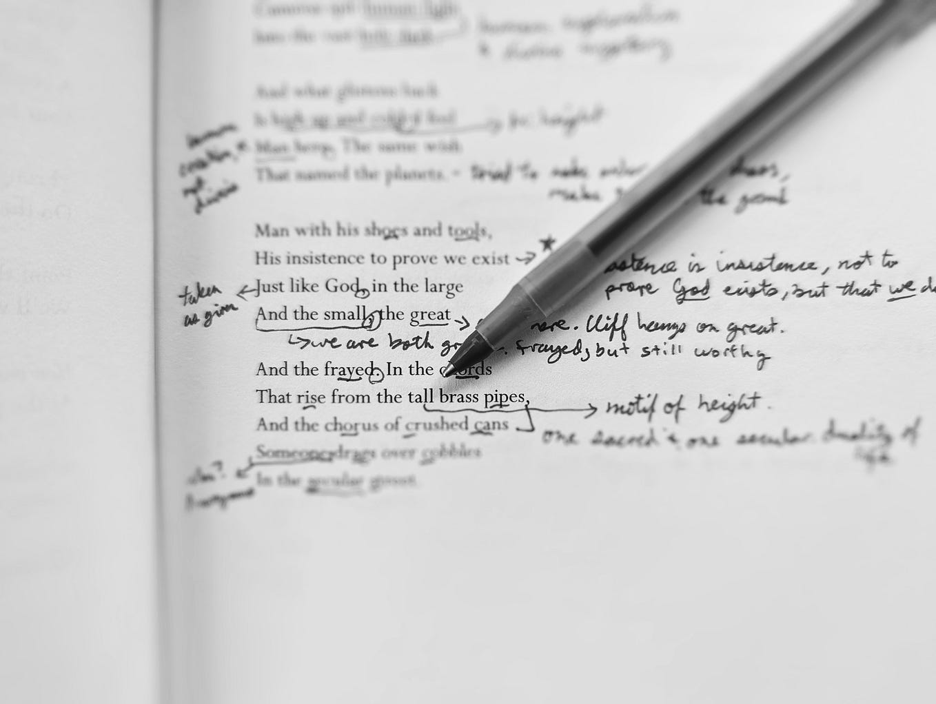 Extra Tip: Take notes with a color pen. I like to annotate with a blue ...