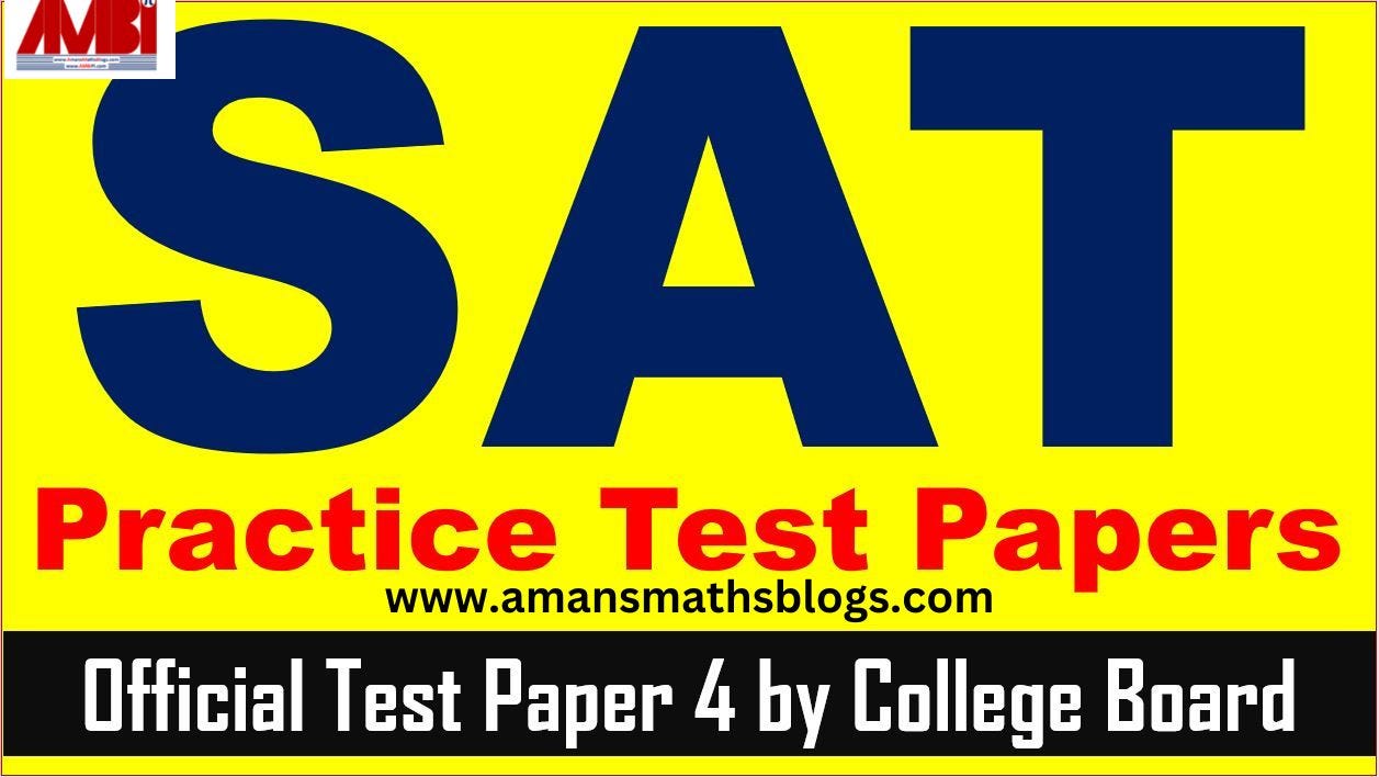 SAT Practice Test Answer. SAT Practice Test Answers | Aman’s… | by ...