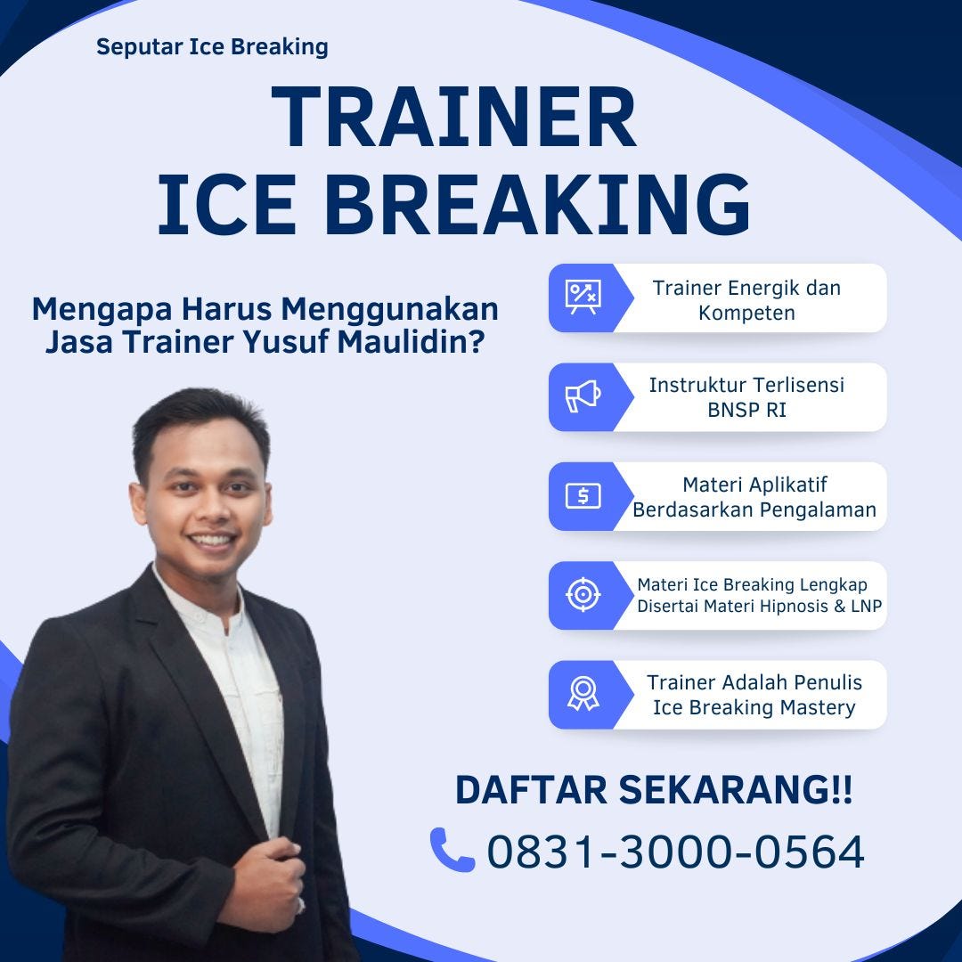 TERBAIK, WA 0831–3000–0564, Trainer Ice Breaking Bekasi ...